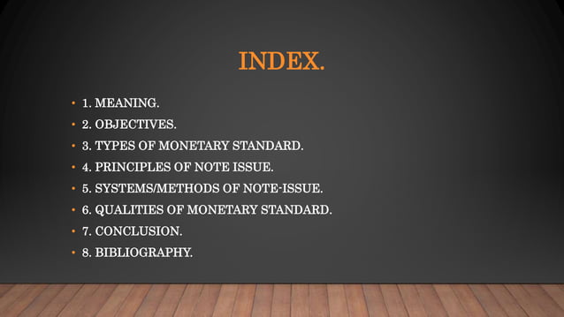 MONETARY STANDARDS.pptx | Stocks and Bonds | Personal Investing