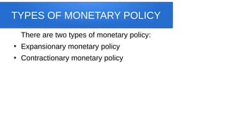 Types of Monetary poicies | PDF