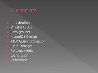 MonetDB :column-store approach in database | PDF | Databases | Computer Software and Applications