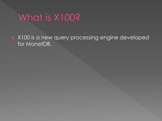 MonetDB :column-store approach in database | PDF