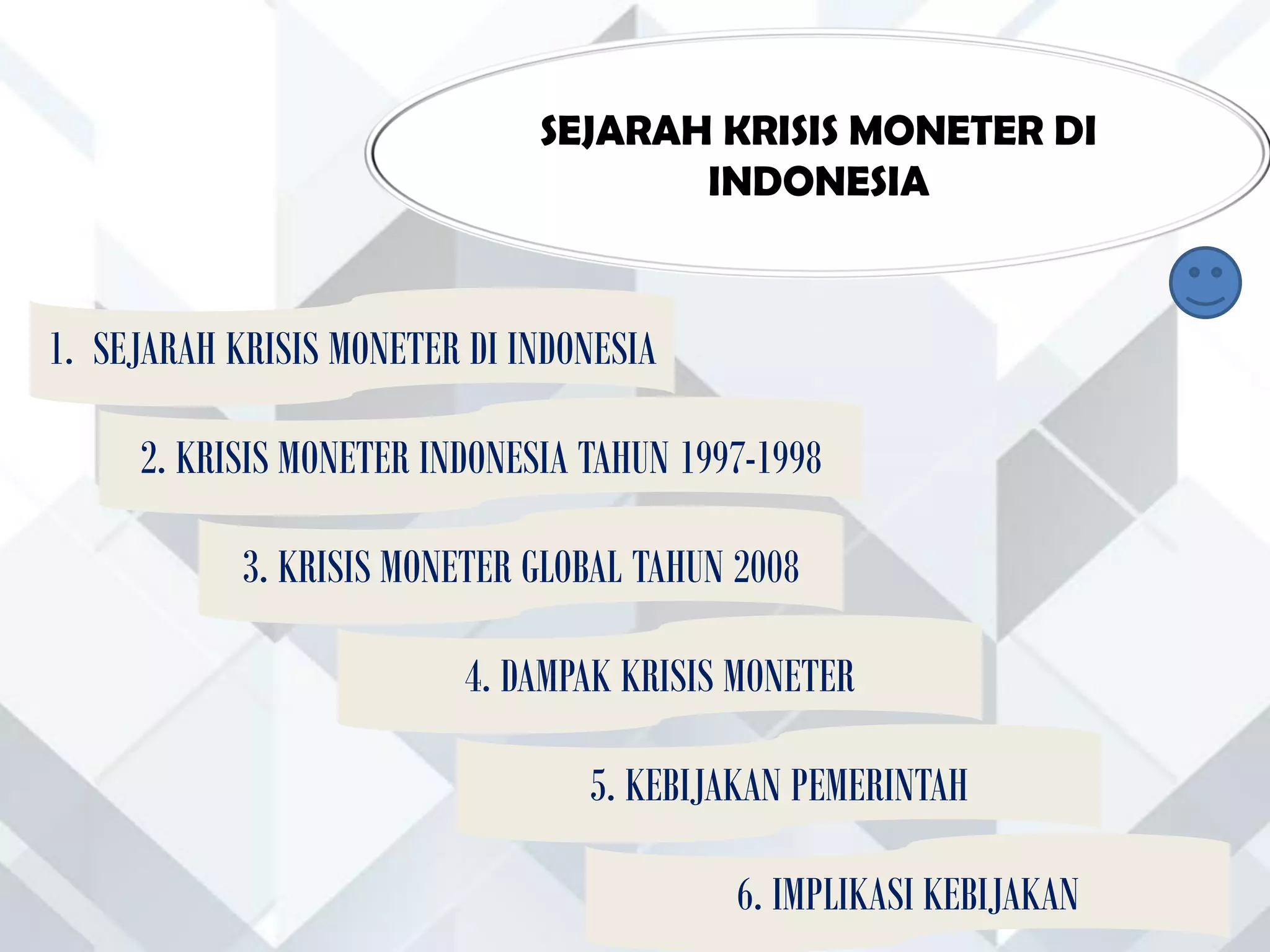 Sejarah Krisis Moneter di Indonesia | PDF