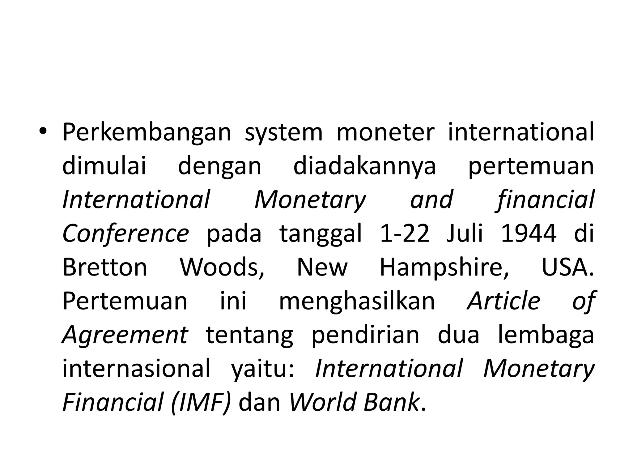 Moneter Internasional | PPTX