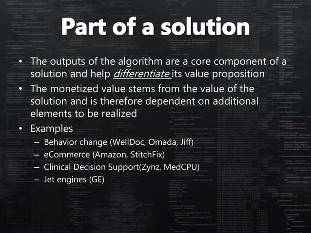 Monetization of Algorithms | PPT