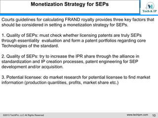 Monetization Strategy for Standard Essential Patents 4Q 2013 | PPT