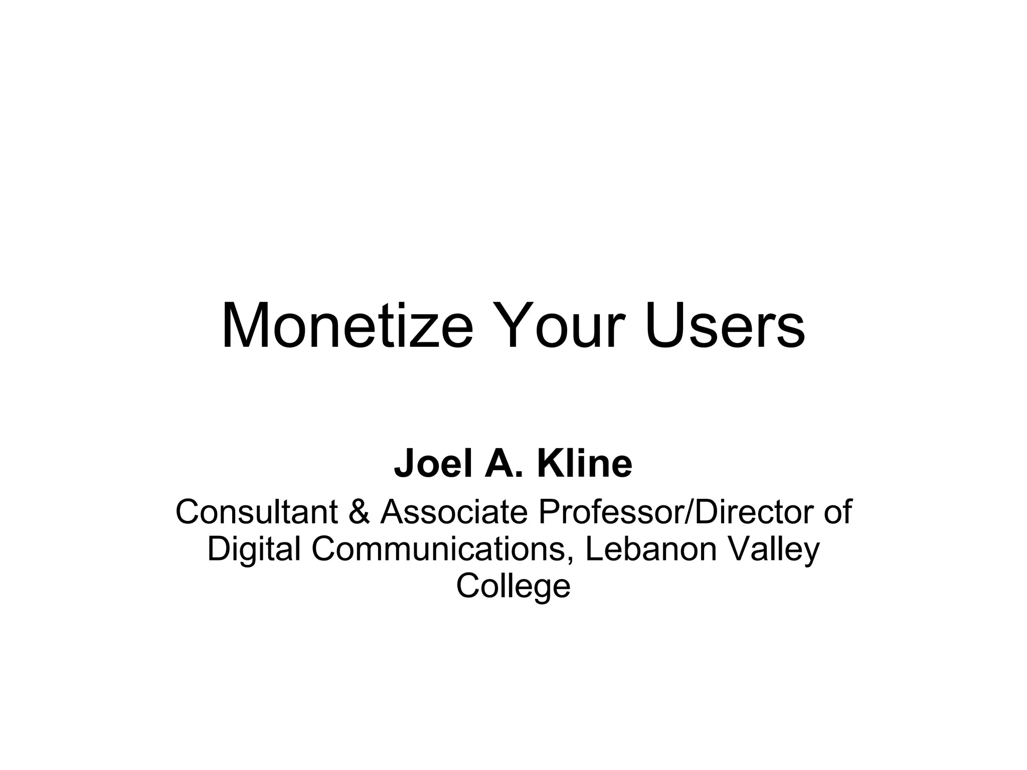 Monetize your assets | PPT