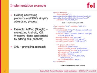 Monetizing mobile applications (Presentation) | PDF