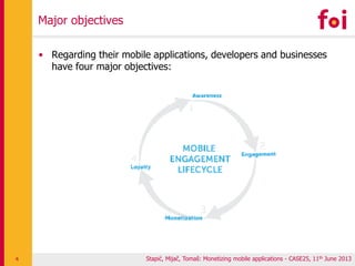 Monetizing mobile applications (Presentation) | PDF