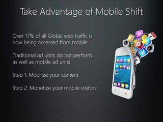 Monetizing Your Mobile Traffic | PPT