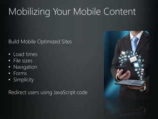 Monetizing Your Mobile Traffic | PPT