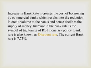 Monetory policy of india | PPT