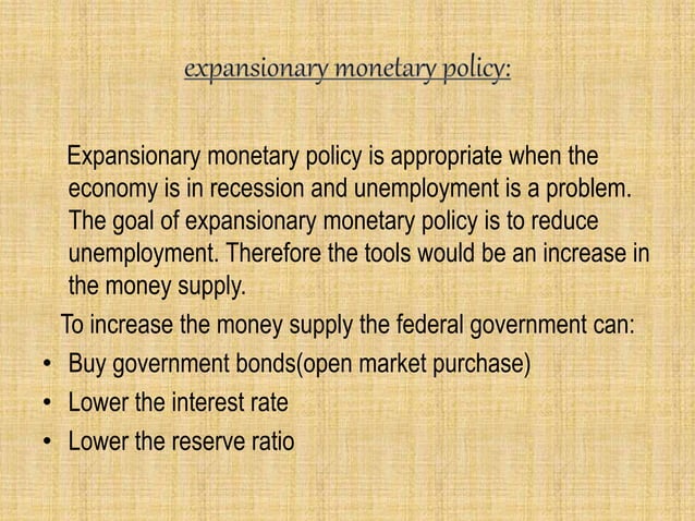 Monetry policy | PPT