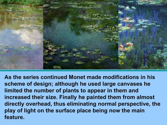 Monet's water lilies | PPT