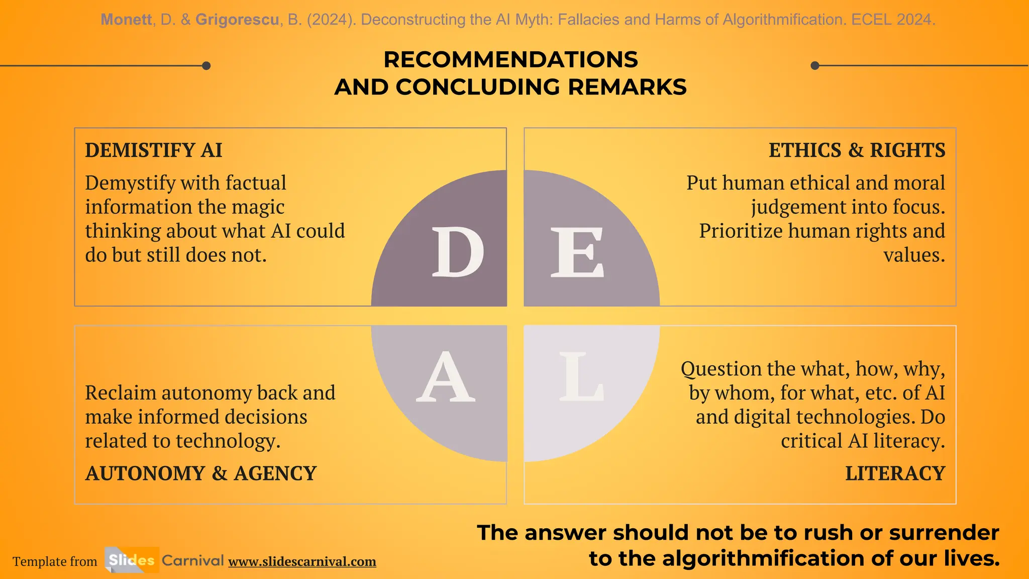 Deconstructing the AI Myth: Fallacies and Harms of Algorithmification | PDF