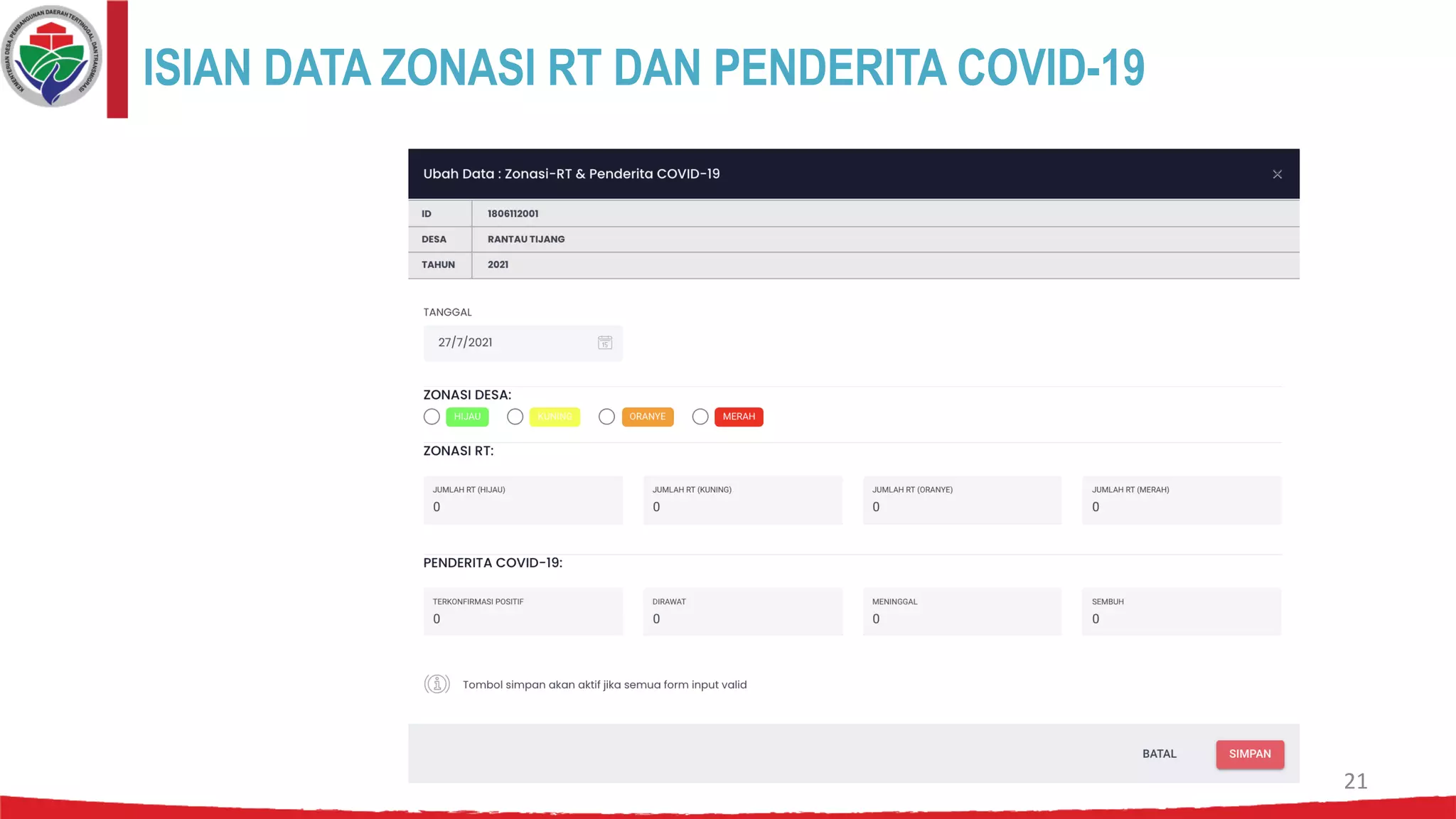 Monev Dana Desa Aplikasi Pendataan Pendamping Desa | PDF