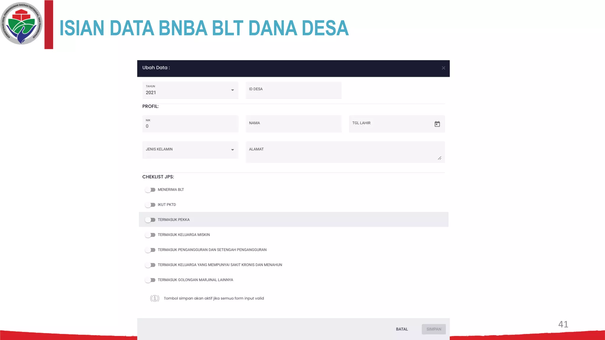 Monev Dana Desa Aplikasi Pendataan Pendamping Desa | PDF