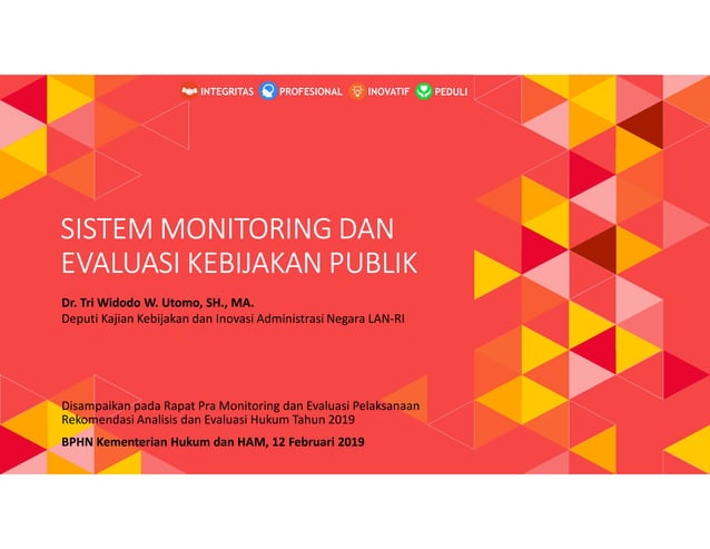 Sistem Monitoring Dan Evaluasi Kebijakan Publik | PDF