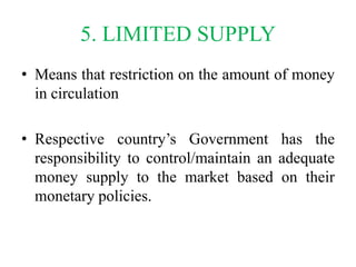 Money meaning and concept, definition and role | PDF