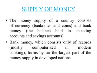 Money meaning and concept, definition and role | PPT