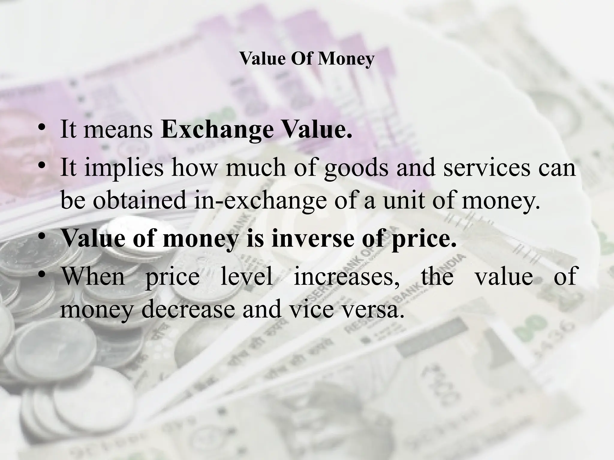 Money In Economics and its role in the Society | PPTX