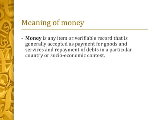 Money | PPTX