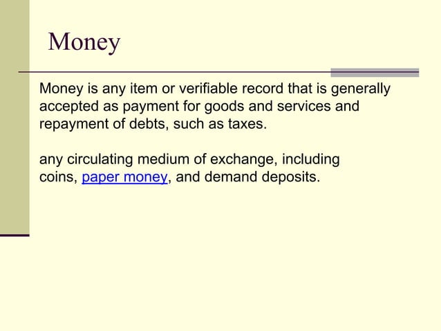 Money and Stage of money | PPTX | Currencies | Economy