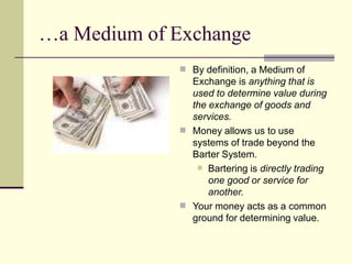 Money and Stage of money | PPTX | Currencies | Economy