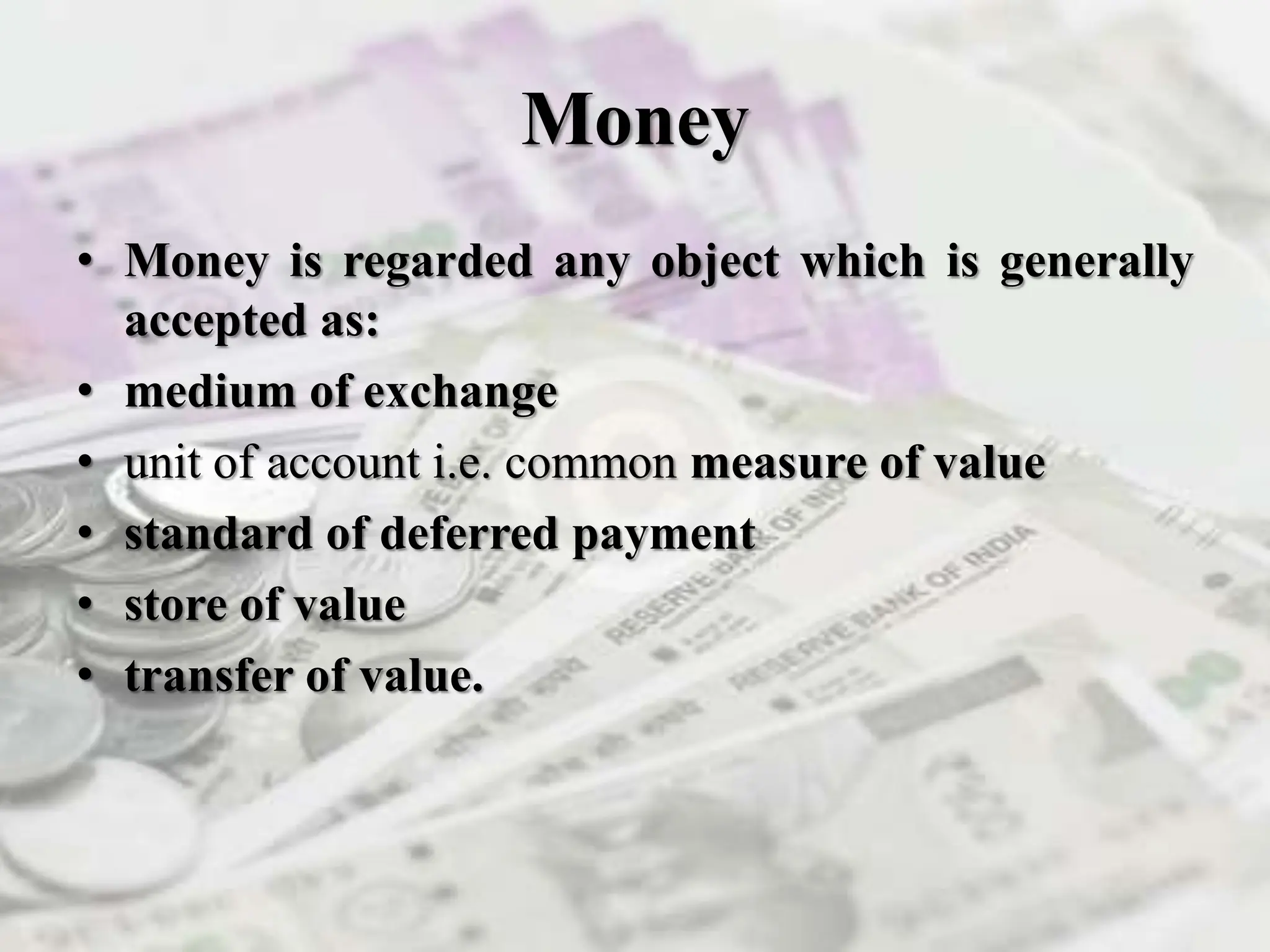 ppt on money to teach ninth graders because why not | PPT