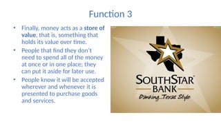Functions, Types and Uses of Money- Economics | PPTX