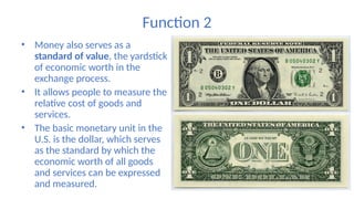 Functions, Types and Uses of Money- Economics | PPTX