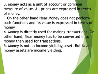 Money and it's categories and explanation | PPTX