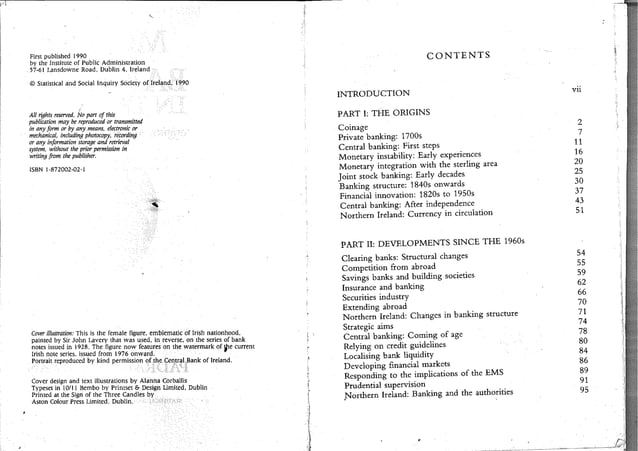 Money and Banking in Ireland (1990) | PDF