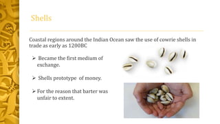 History of money and types with features. | PPTX