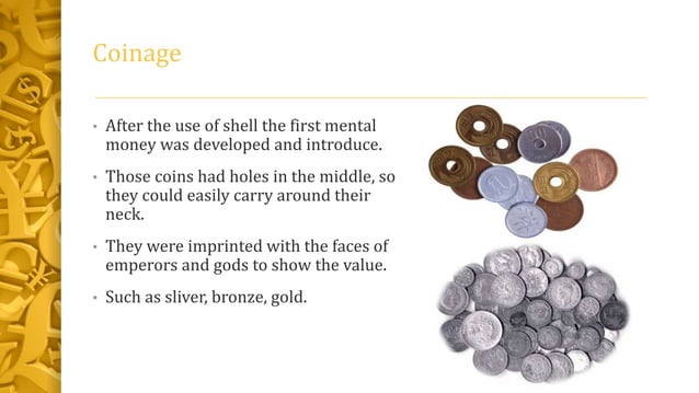History of money and types with features. | PPTX | Currencies | Economy