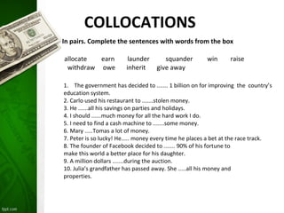 Money Talks | PPT