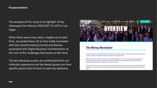 Money 2020 Top 10 Key Takeaways | PPT