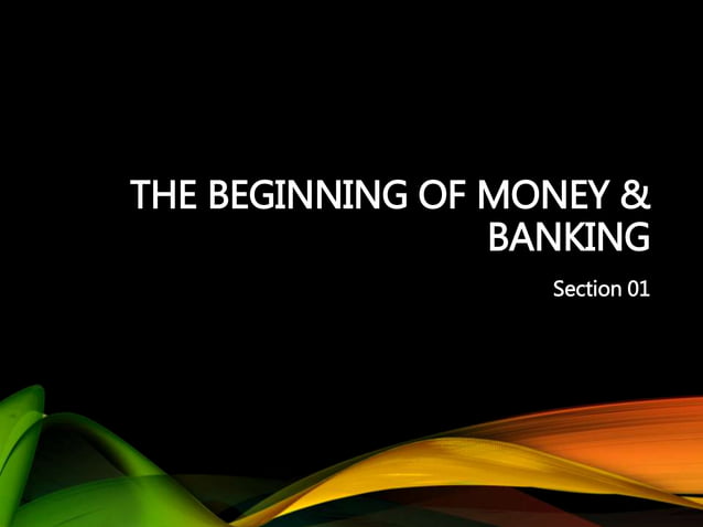 Money and banking | PPTX