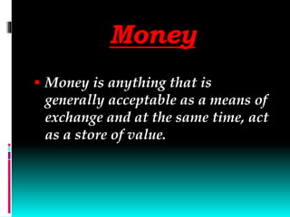 Money and banking | PPTX