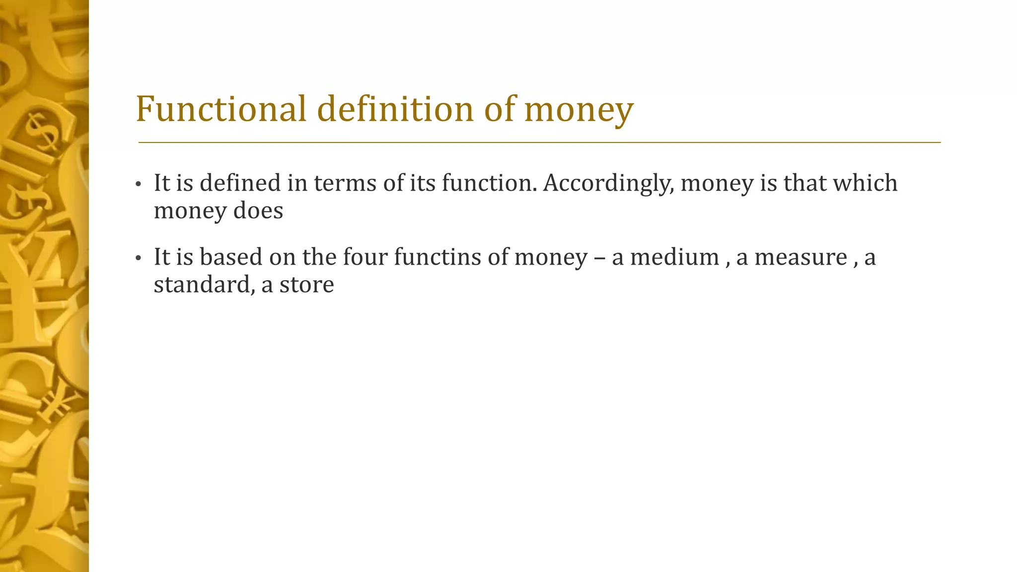 Money and banking | PPTX