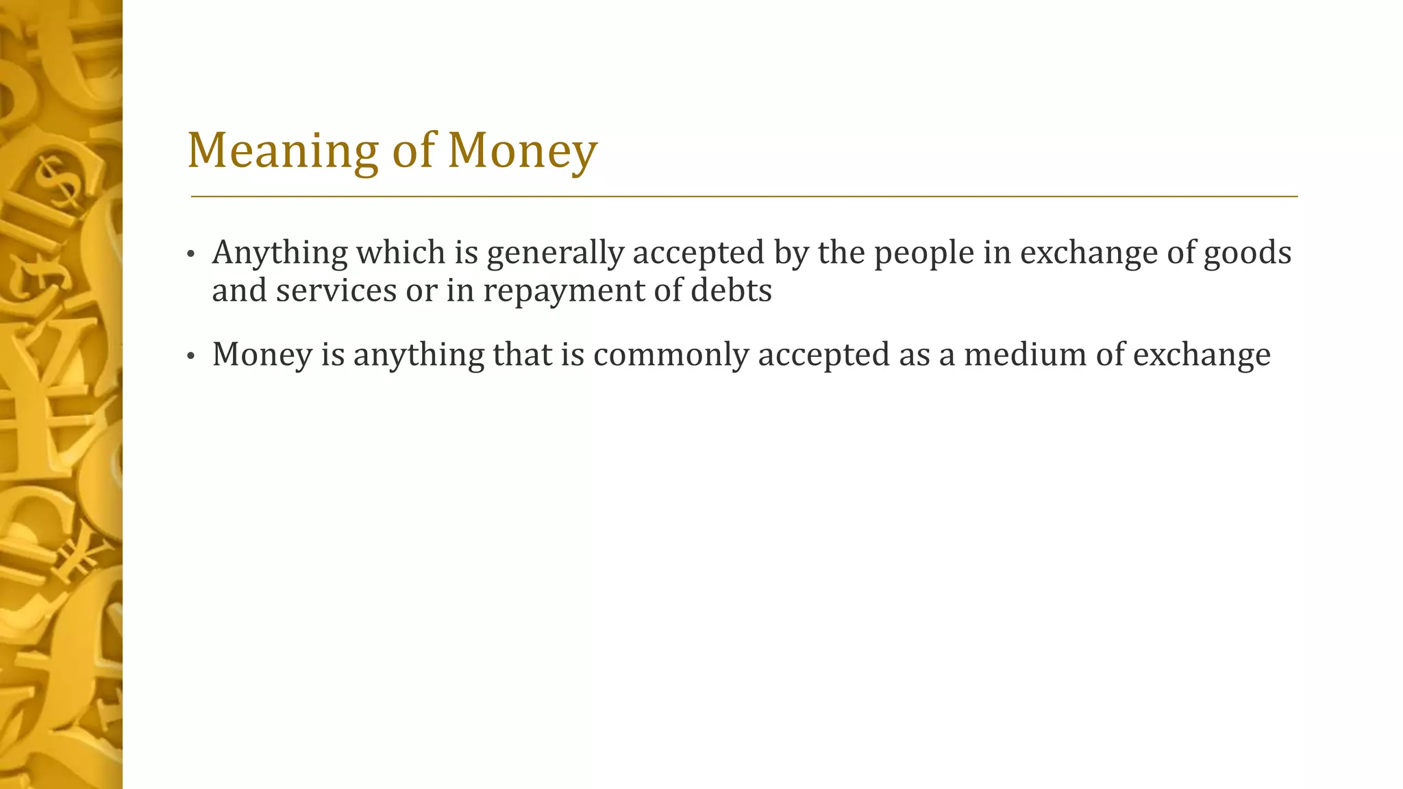 Money and banking | PPTX