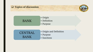 central banking and its functions | PPTX | Business Banking & Finance ...
