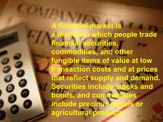 Money , banking and finance ppt | PDF