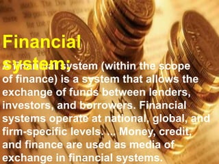Money , banking and finance ppt | PDF
