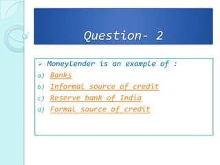 Money and credit | PPT