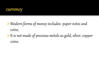 Money and credit | PPTX