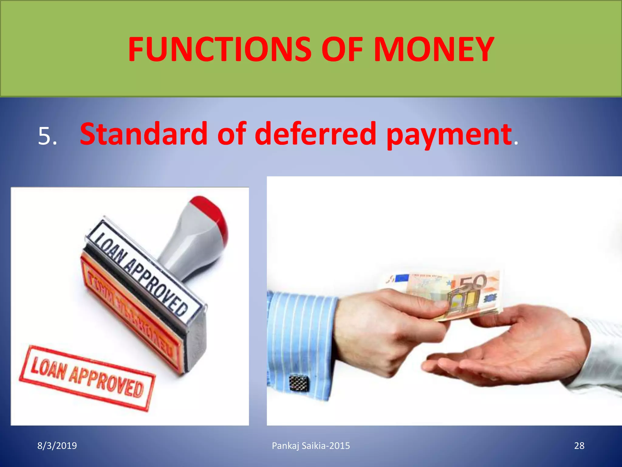 Money and credit | PPTX