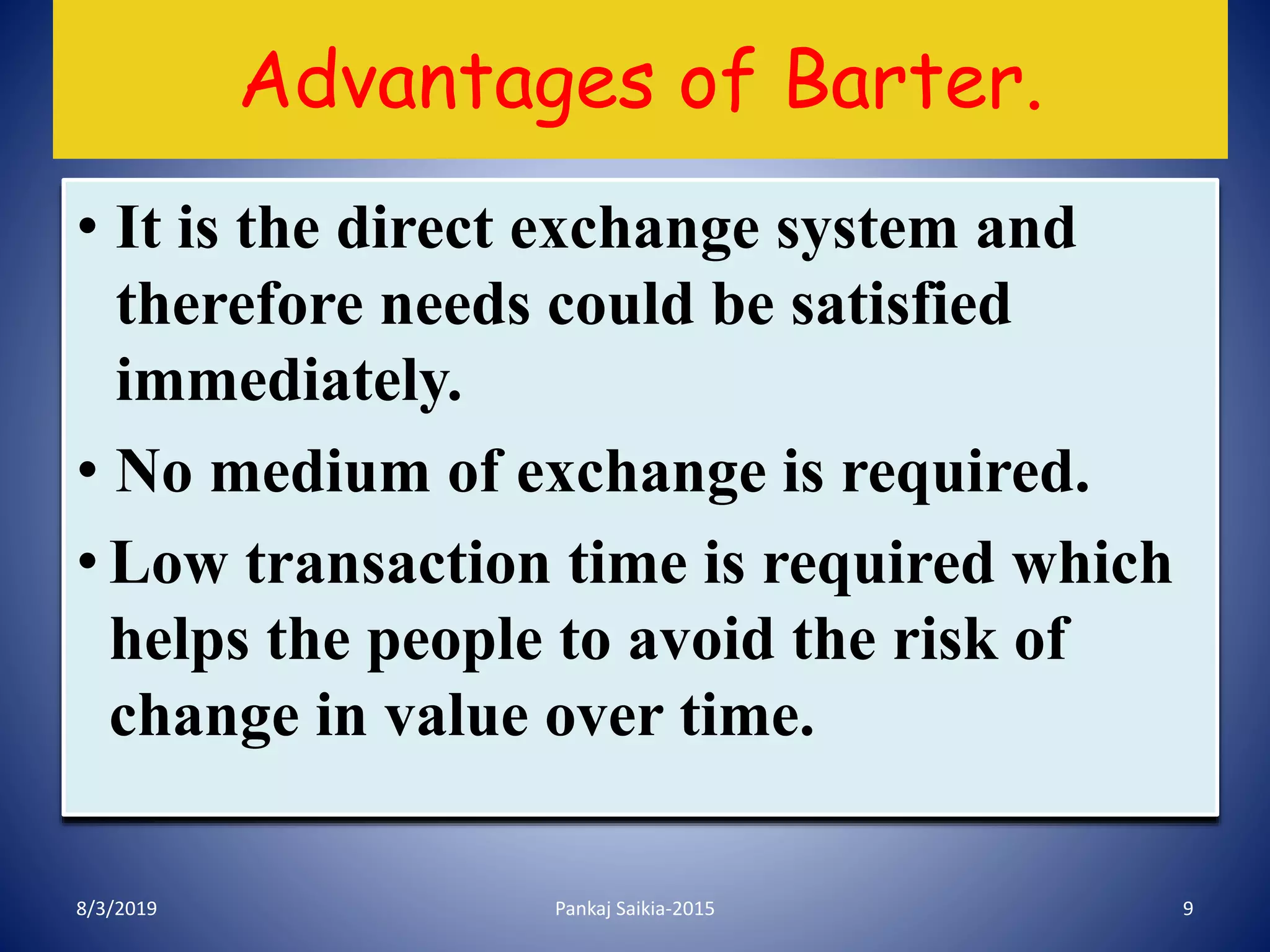 Money and credit | PPTX