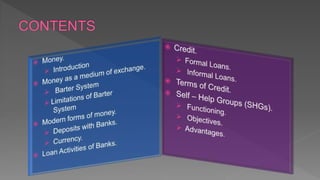 Money and credit | PPTX