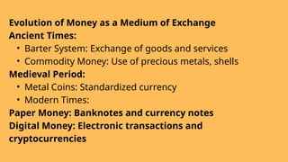 Money and credit and banking communication system | PPT
