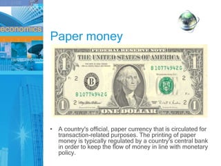 Money and credits | PPT