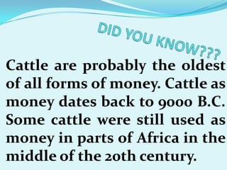 Money and did u know about money | PPT